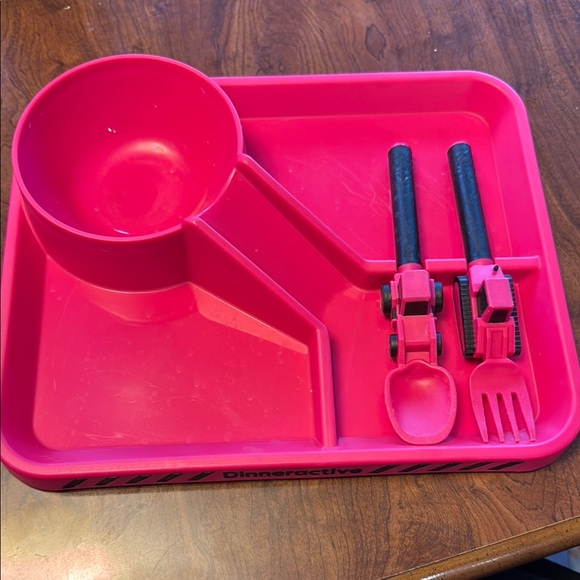 Dinneractive | Kitchen | 3pc Kids Construction Dinnerware Set | Poshmark
